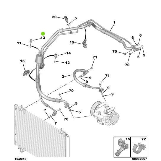 Genuine Peugeot Valve Plugs Set - Citroen Ds4 2010-2021 Diesel | 6457Vy | 6457VY – Stoneacre Direct