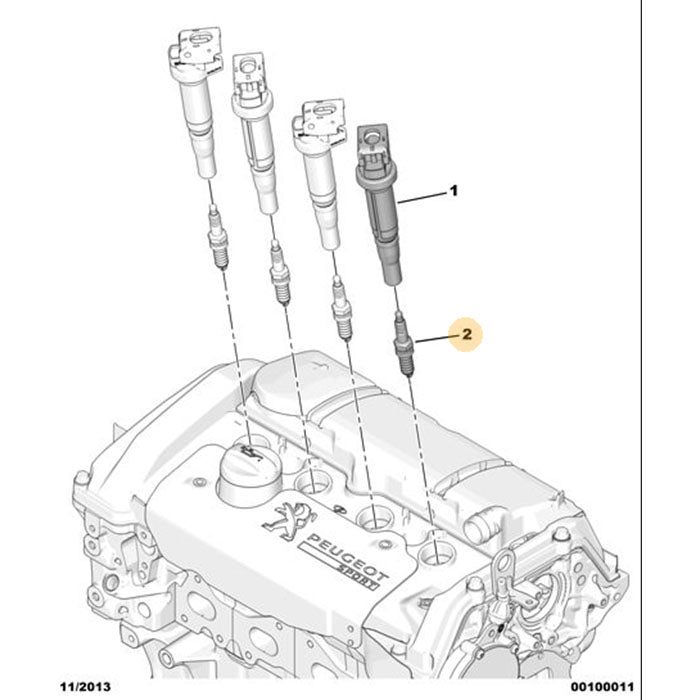 Genuine Spark Plug - Peugeot 308 2008-2013 | 9677446980 – Stoneacre Direct