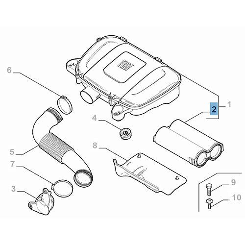 Air Filter - Fiat 500 1.0 Hybrid | 52112342 – Stoneacre Direct